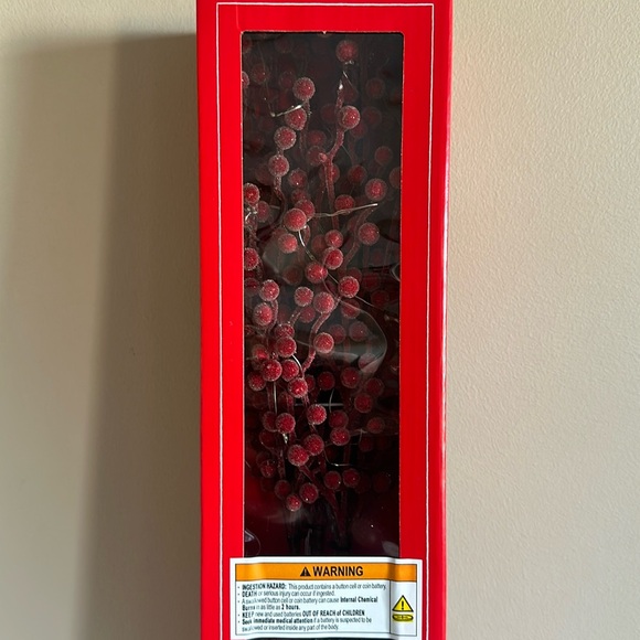 Martha Stewart | Holiday | Martha Stuart Light Up Floral Berry Stems ...
